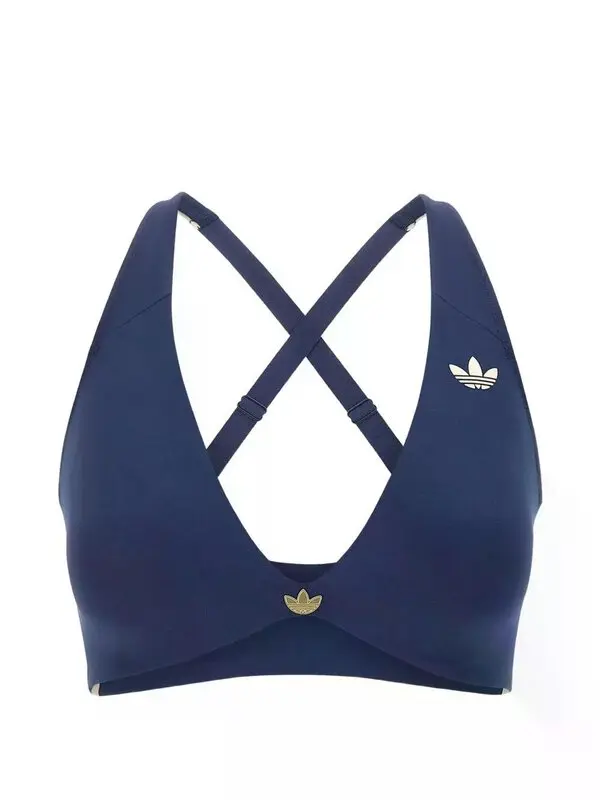 Adidas Logo-plaque Cross-back Sports Bra