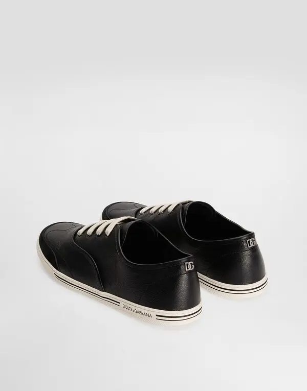Dolce & Gabbana Saint Tropez Calfskin Sneakers Sneakers - Black