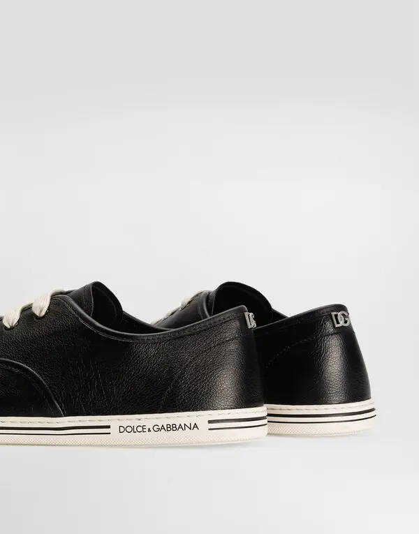 Dolce & Gabbana Saint Tropez Calfskin Sneakers Sneakers - Black