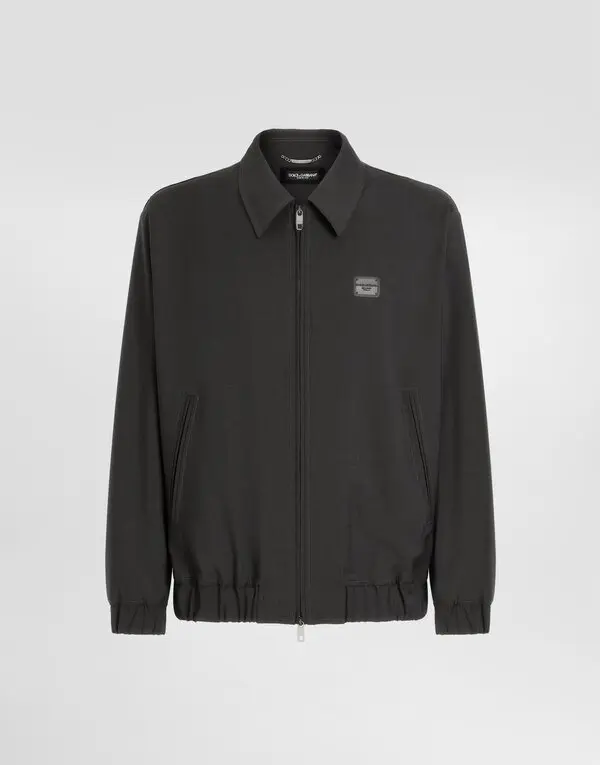 Dolce & Gabbana Giubbotto Coats And Jackets Gray