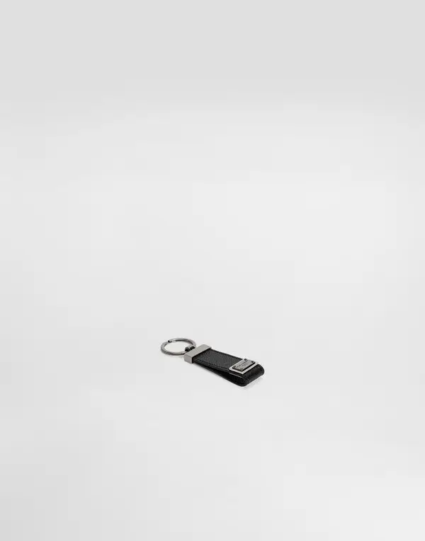 Dolce & Gabbana Calfskin Key Chain With Logo Tag Wallets And Small Leather Goods Leather - Black