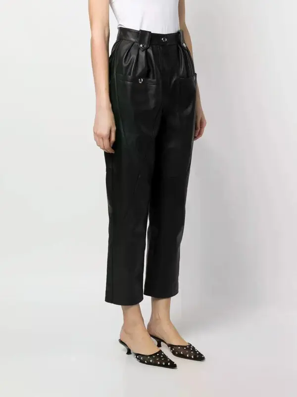 Moschino Pleat-detail Cropped Trousers
