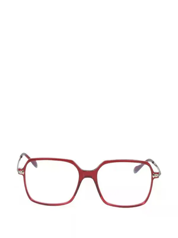 Kàdor Megan-v Square-frame Glasses - Red