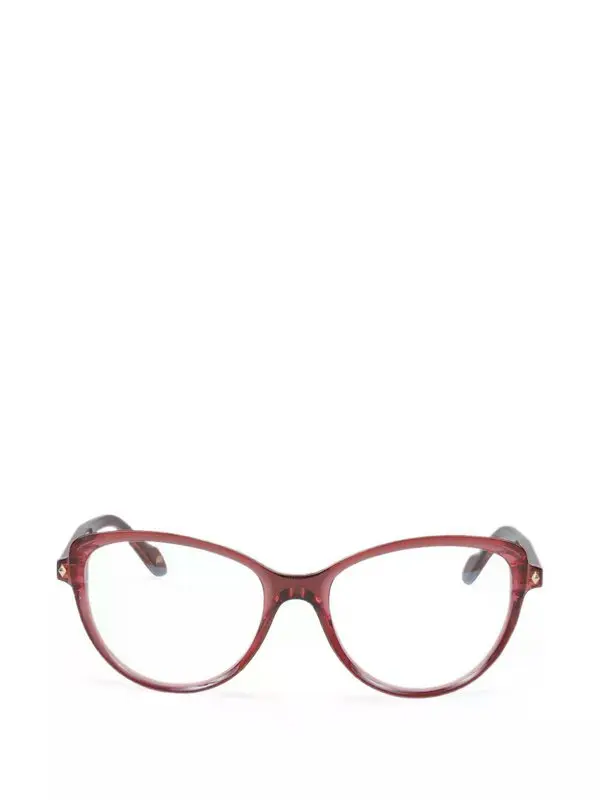 Kàdor Glamour-v Cat-eye Frame Glasses - Red