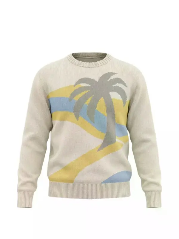 HARDEN Palm Tree-intarsia Sweater