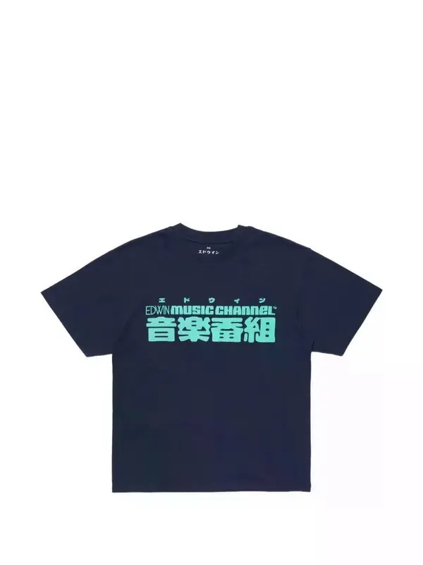 Edwin Ongaku Logo-print T-shirt - Blue