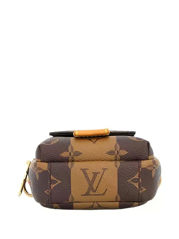 LOUIS VUITTON 2000-2026 Nigo Monogram Reverse Double Phone Pouch Crossbody Bag