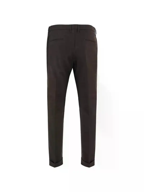 Jacob Cohen Pressed-crease Turn-up Trousers