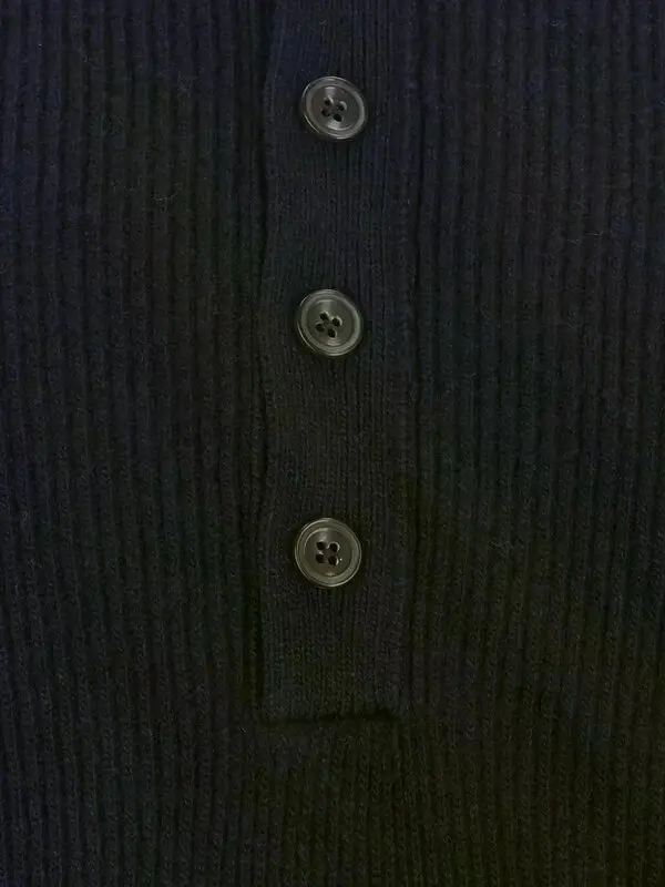Al Duca D'aosta Ribbed-knit Polo Shirt