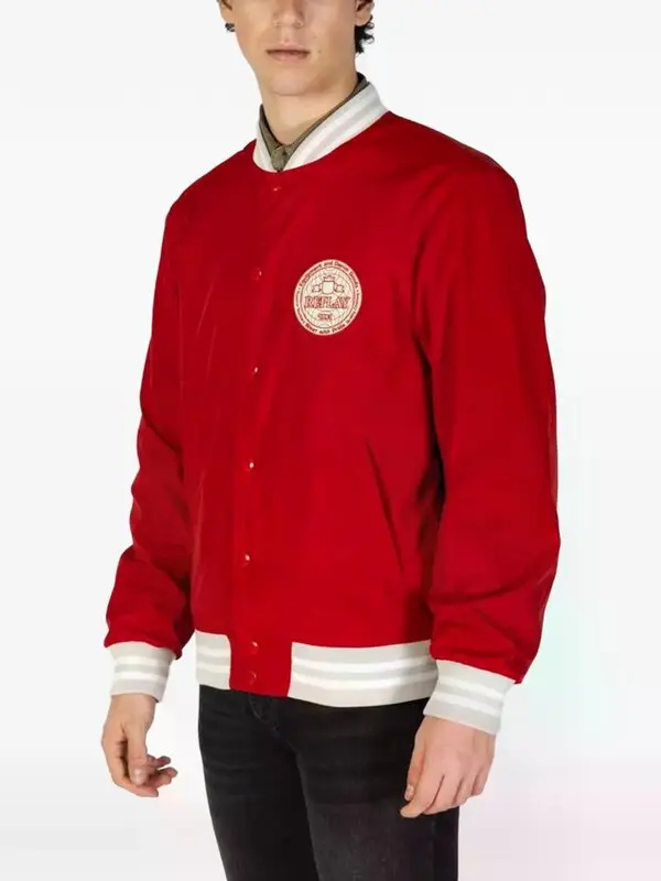REPLAY Logo-patch Bomber Jacket
