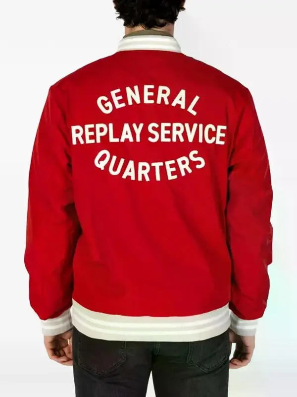 REPLAY Logo-patch Bomber Jacket