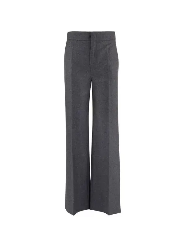SA SU PHI Pleated Wide-leg Trousers - Grey