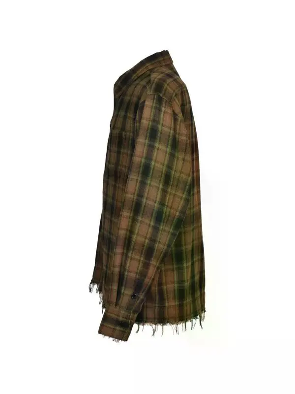 CEDARWOOD Echo Frayed Flannel Shirt