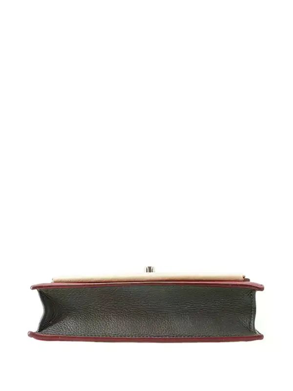 LOUIS VUITTON 2000-2026 Bicolor Leather Mylockme Chain Pochette Crossbody Bag