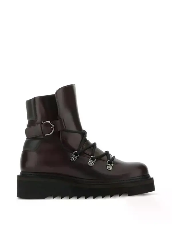 FERRAGAMO Elimo Leather Ankle Boots