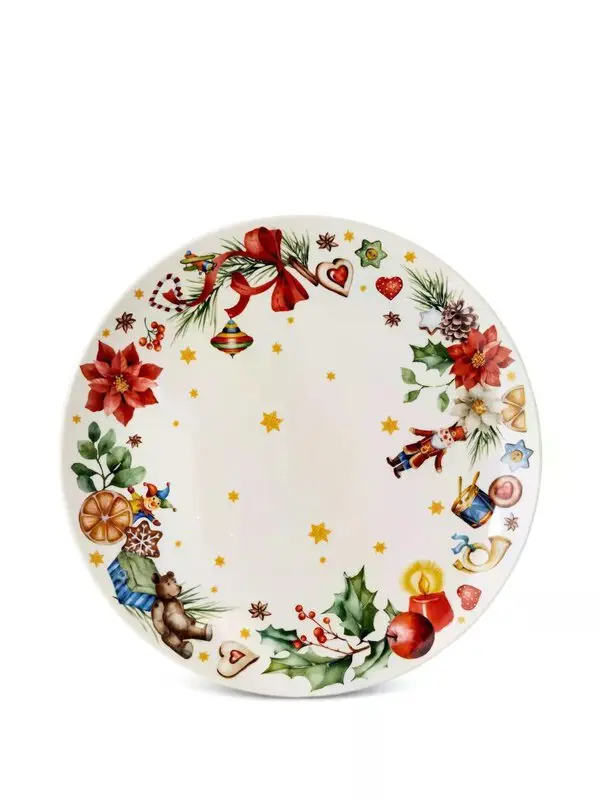 HUTSCHENREUTHER Christmas Songs Biscuit Plate - Multicolour