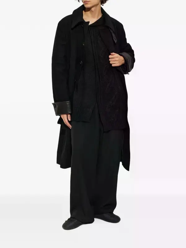 Yohji Yamamoto Cable-knit Asymmetric Sweater