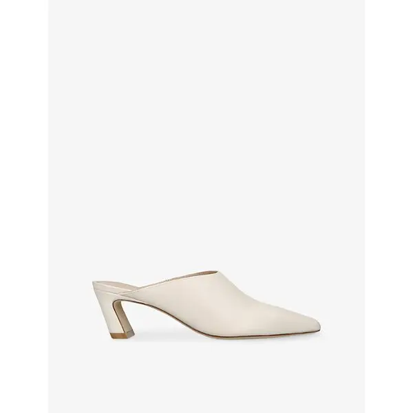 STUART WEITZMAN Stassi 50 Leather Heeled Mules