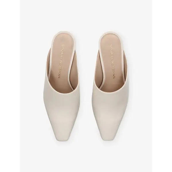STUART WEITZMAN Stassi 50 Leather Heeled Mules
