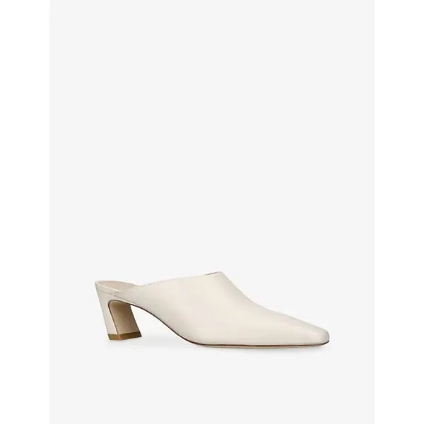 STUART WEITZMAN Stassi 50 Leather Heeled Mules