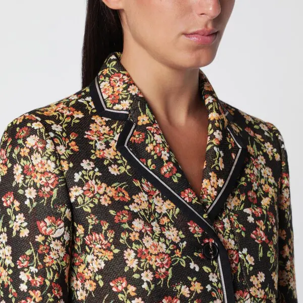 Dries Van Noten Floral Gobelin Blazer
