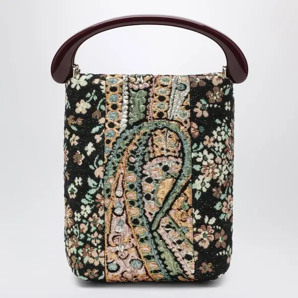 Dries Van Noten Floral Gobelin Micro Bag
