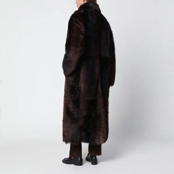 ARMA Verena Long Coat In Shearling Leather