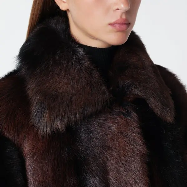 ARMA Verena Long Coat In Shearling Leather