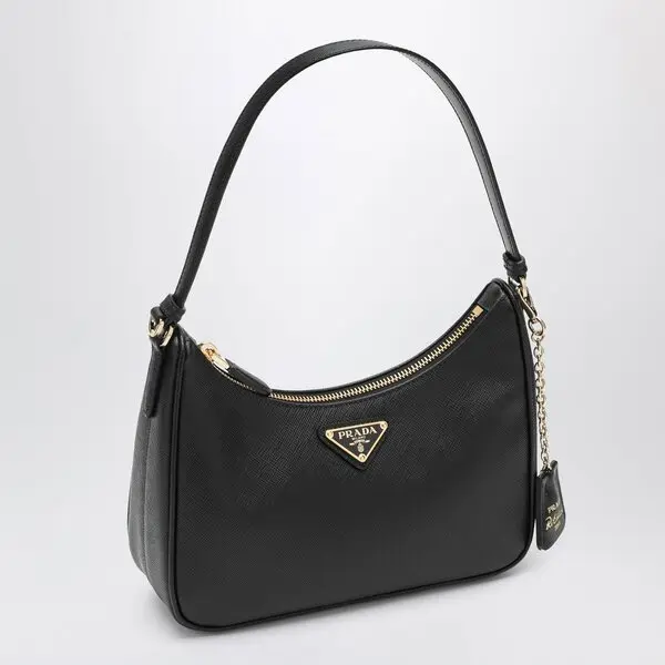 Prada Re-edition 2005 Mini Bag In Saffiano Leather - Black