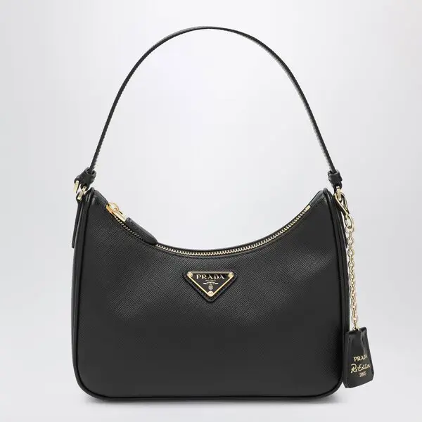 Prada Re-edition 2005 Mini Bag In Saffiano Leather - Black