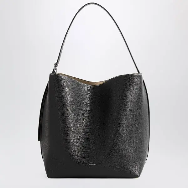 TOTEME Medium Tote Bag In Grained Leather - Black