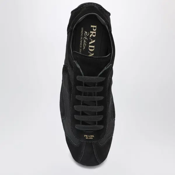 Prada Montecarlo Sneakers In Leather And Technical Fabric