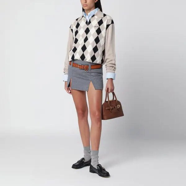 Miu Miu Aventure Oak Bag In Nappa Leather