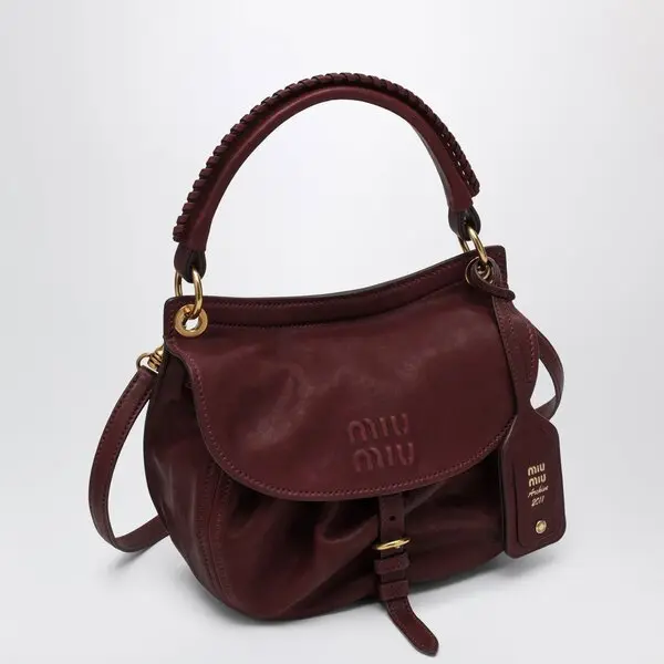 Miu Miu Rendez-vous Bag In Leather, Amaranto