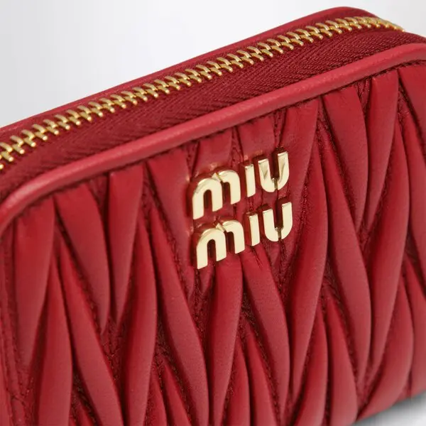 Miu Miu Coin Purse In Matelassé Nappa Leather