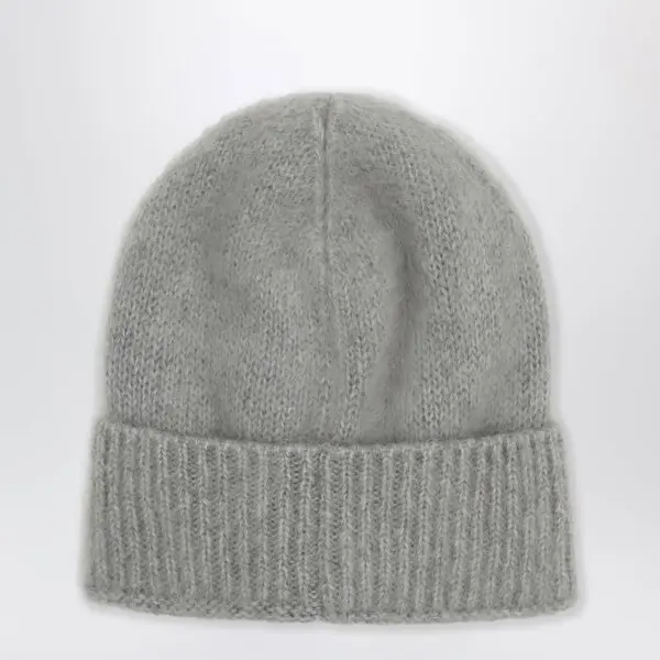 Miu Miu Beanie In Mohair Blend - Grey