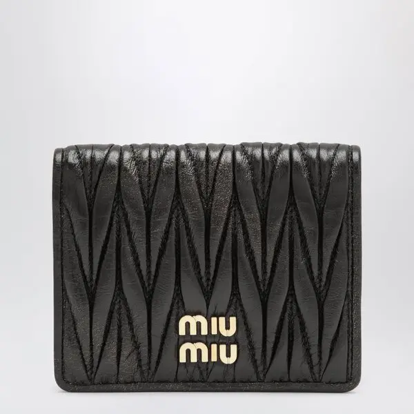 Miu Miu Small Caffè Wallet In Quilted Nappa Leather