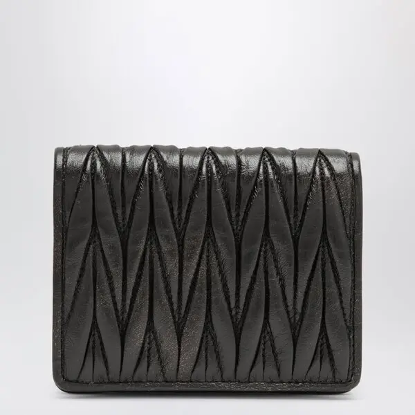 Miu Miu Small Caffè Wallet In Quilted Nappa Leather