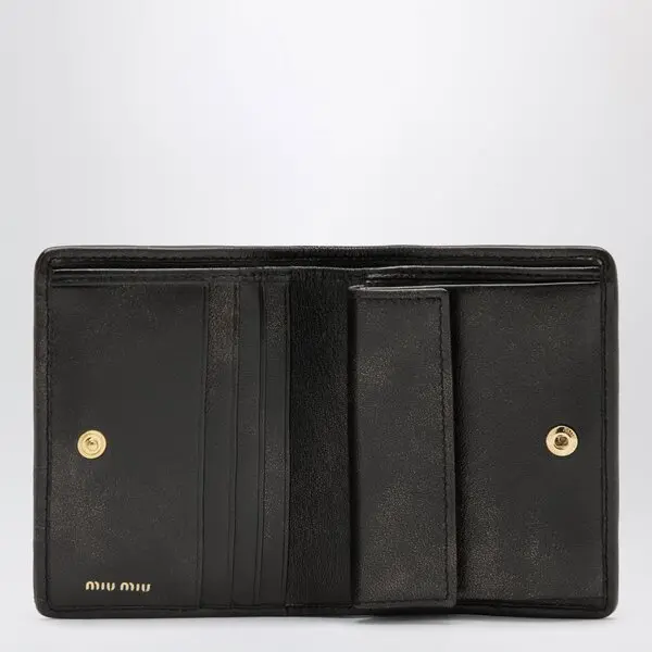 Miu Miu Small Caffè Wallet In Quilted Nappa Leather