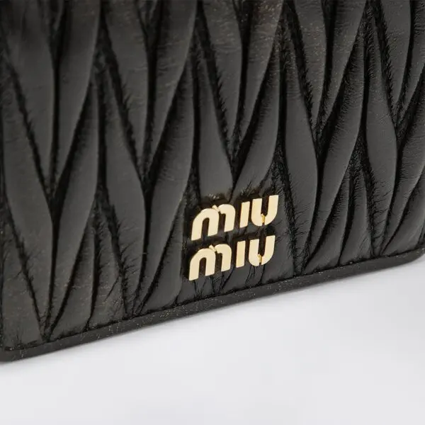 Miu Miu Small Caffè Wallet In Quilted Nappa Leather