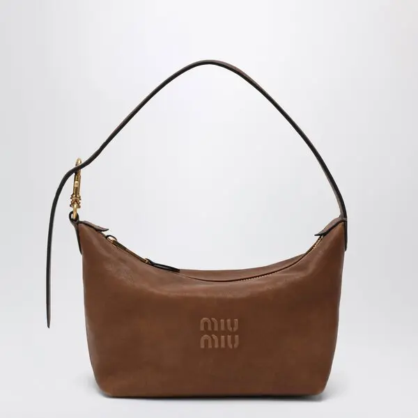 Miu Miu Spirit Pouch In Rovere Nappa Leather