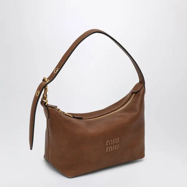 Miu Miu Spirit Pouch In Rovere Nappa Leather