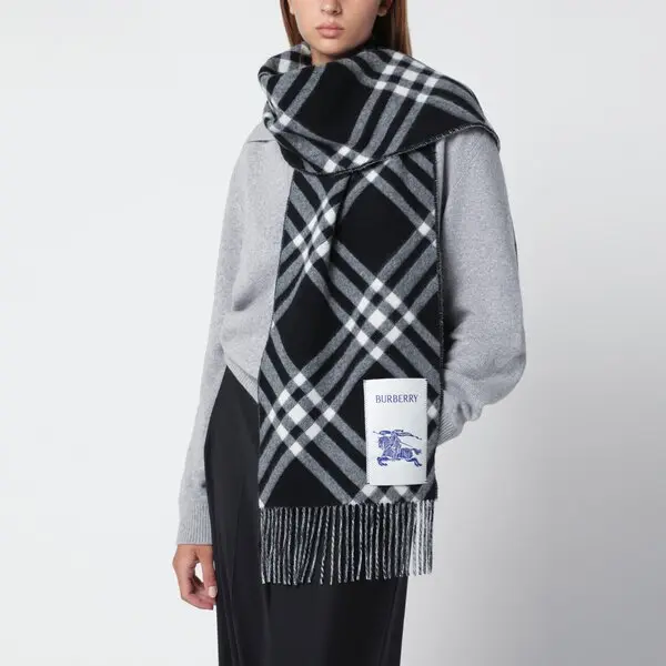 Burberry Check Cashmere Scarf