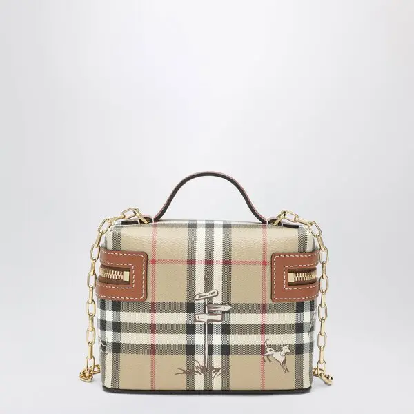 Burberry Check Mates Mini Vanity Bag