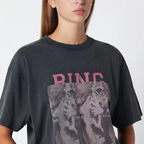 ANINE BING Washed Cade Cotton T-shirt