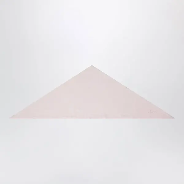 Chloé Iconic Triangular Wool Scarf - Pink