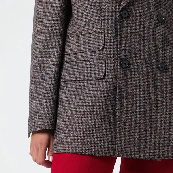 AMI Paris And Black Double-breasted Wool Blazer