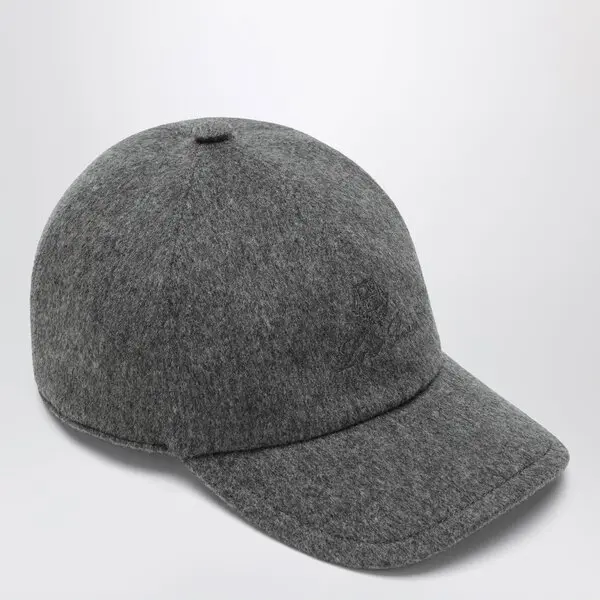 Loro Piana Melange Cashmere Baseball Cap