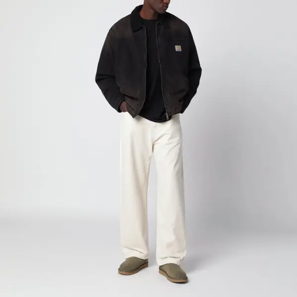 Carhartt Work In Progress Og Detroit Cotton Denim Jacket - Black