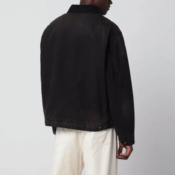 Carhartt Work In Progress Og Detroit Cotton Denim Jacket - Black